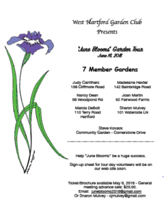 Garden Tour flyer – The West Hartford Garden Club